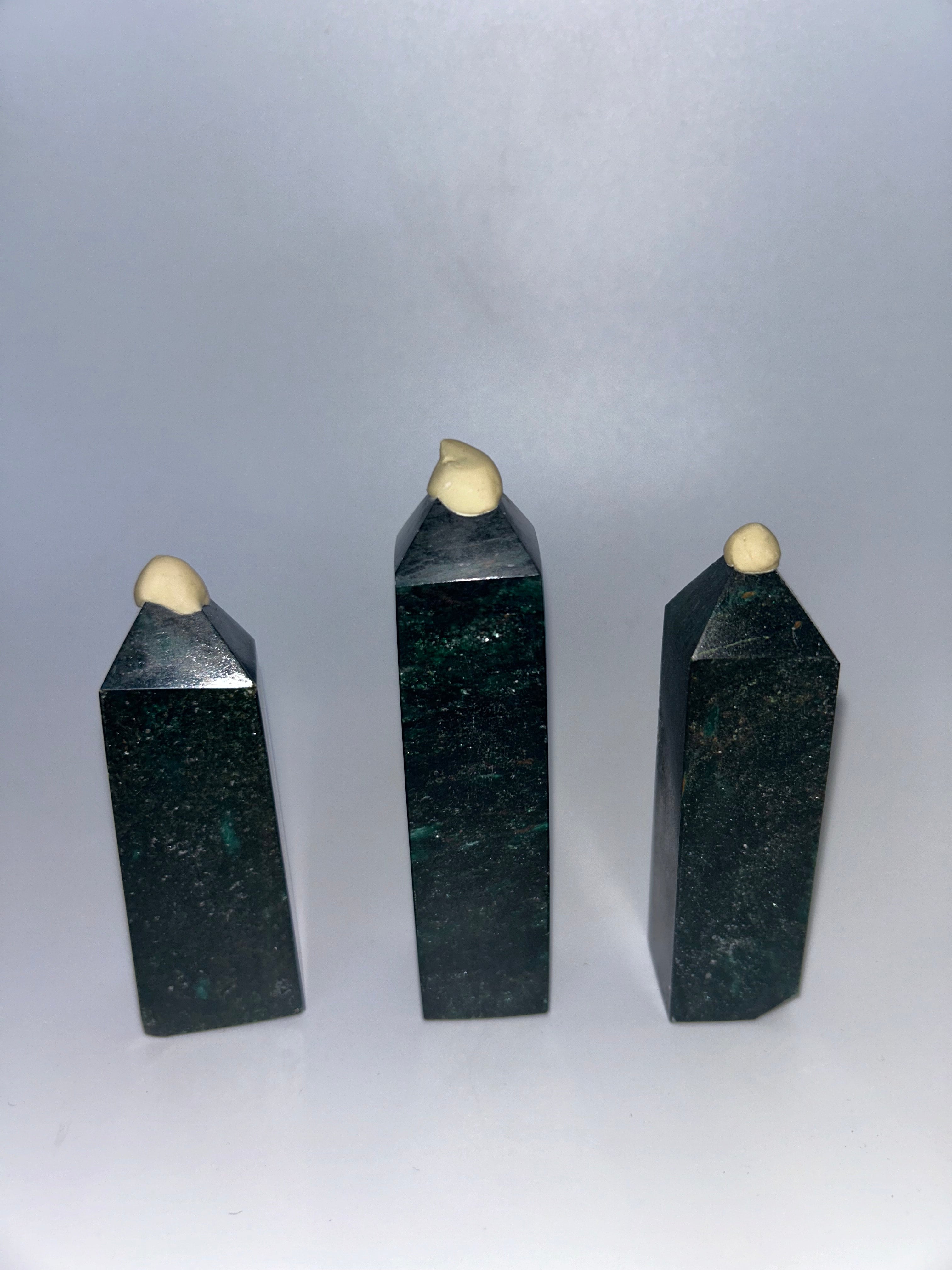 Chrome Mica Towers | Herb 'N Stones